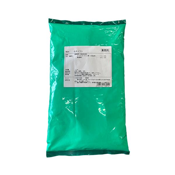 もちソフトは餅やだんご類の老化を防止する製剤です。アミロペクチンやアミロースに対して有効に働きますので、食感を損なうことなく作りたての柔らかさを保持させる効果があります。内容量：１ｋｇ品質保証期間：製造から３６５日保存方法：直射日光・高温多...