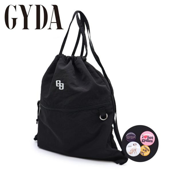 【発売日：2026年02月20日】ブランドGYDA ジェイダ品名2026 S/S COLECTION CASUAL BAGGE SERIES ナップサック素材本体：ポリエステル、裏地：ポリエステルカラーブラックサイズ本体：約W37×H43(...