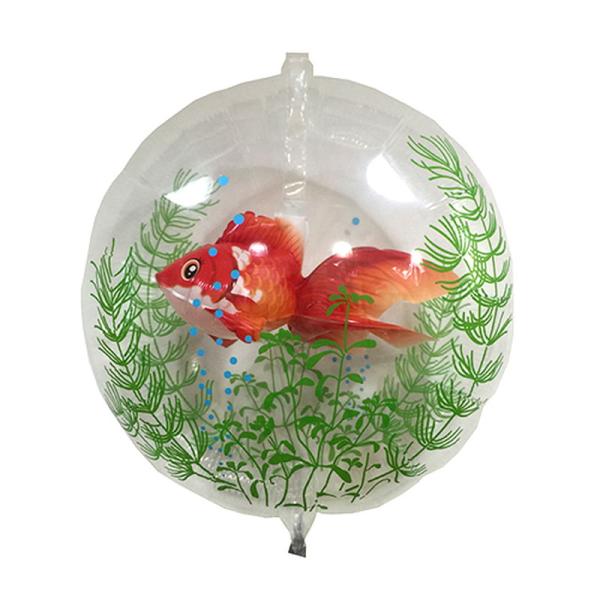 夏の装飾風船　涼しげな金魚＜琉金＞ちゃんバルーン　40cm【商品番号】 No.11229【商品説明】 水槽に入っているかのような涼しげな金魚ちゃんのバルーン。透明の風船の中で金魚が浮いているような不思議なバルーンです。こちらは真っ赤な「琉金...
