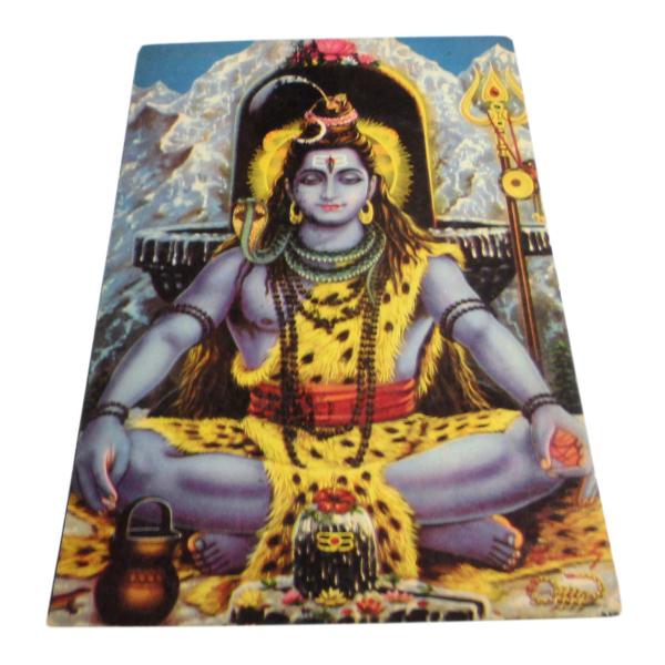 ネパールの神々のイラストシヴァ神シヴァは「破壊/再生」を司る神宛名面は汚れが多いです■全体の大きさ縦:15cm 横:9.5cm重さ:3g■ご注意点アジアのポストカードです。経年劣化等により四隅の角がつぶれている裏面の薄い黄ばみが見られるもの...