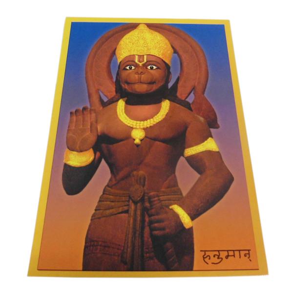 ヒンドゥー教の神であるハヌマーンハヌマーン　インド神話における神猿。風神ヴァーユが天女アンジャナーとの間にもうけた子とされる孫悟空のモデルと言われる■全体の大きさ縦:16.4cm 横:11cm重さ:6g■ご注意点アジアのポストカードです。経...