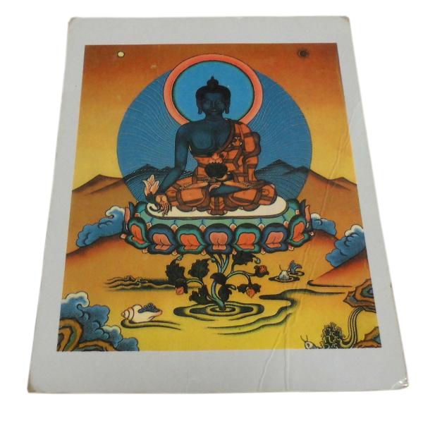 ネパールのBuddhaブッタのプリント画訳アリ、折れ線が入ってます。予めご了承ください。■全体の大きさ縦:14.3cm 横:10.7cm重さ:4.1g■ご注意点アジアのポストカードです。経年劣化等により四隅の角がつぶれている裏面の薄い黄ばみ...