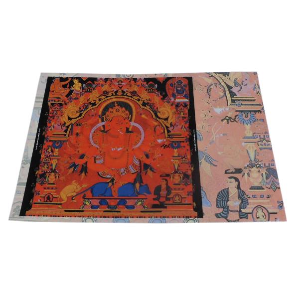 ガネーシャ神　幸福の神とも言われています■全体の大きさ縦:11.5cm 横:16.7cm重さ:6g■ご注意点アジアのポストカードです。経年劣化等により四隅の角がつぶれている裏面の薄い黄ばみが見られるものがあります。複数ある物は質の程度はラン...