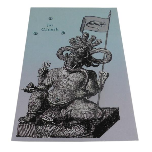 ガネーシャ神　幸福の神とも言われています■全体の大きさ縦:16.5cm 横:11cm重さ:6g■ご注意点<BR>アジアのポストカードです。経年劣化等により四隅の角がつぶれている裏面の薄い黄ばみが見られるものがあります。複数ある物...