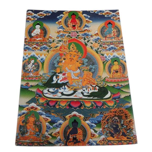 ジャンバラと神々財宝をもたらす神ジャンバラ：宝蔵神財運向上・商売繁盛の御利益があるとされています。 ■全体の大きさ縦:15.5cm 横:10.7cm重さ:5g■ご注意点アジアのポストカードです。経年劣化等により四隅の角がつぶれている裏面の薄...