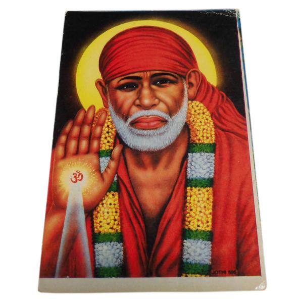 ヒンズー教の修道士初代サイババ■全体の大きさ縦:15cm 横:9.5cm重さ:3g■ご注意点<BR>アジアのポストカードです。経年劣化等により四隅の角がつぶれている裏面の薄い黄ばみが見られるものがあります。複数ある物は質の程度は...