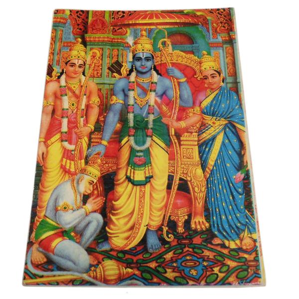 ヒンドゥー教の神話と古代英雄コーサラ国のラーマ王子の伝説ハヌマーン　インド神話における神猿。ラーマ王子とハヌマーンそしてシーター妃。■全体の大きさ縦:14.5cm 横:9.7cm重さ:3g■ご注意点アジアのポストカードです。経年劣化等により...