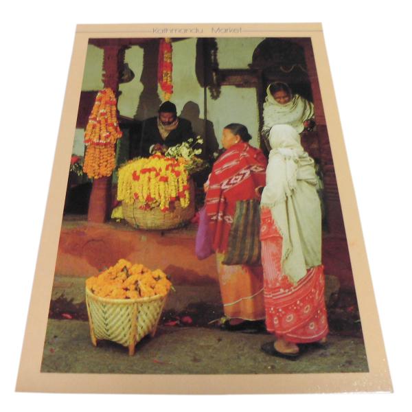 ネパールの人々を写した素朴な風景.農村風景 民族衣装の人々などとてもきれいな写真プリントのポストカードです。■全体の大きさ縦：14.7cm　横：10.5cm重さ：5ｇ■ご注意点アジアのポストカードです。経年劣化等により四隅の角がつぶれている...