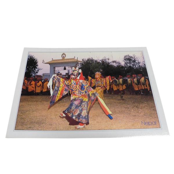 ネパールの人々を写した素朴な風景.農村風景 民族衣装の人々などとてもきれいな写真プリントのポストカードです。■全体の大きさ縦：10.5cm　横：15.3cm重さ：5ｇ■ご注意点アジアのポストカードです。経年劣化等により四隅の角がつぶれている...