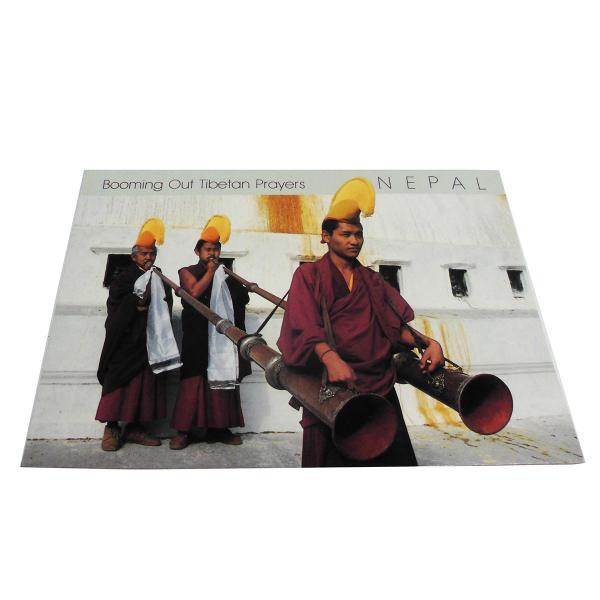 チベット仏教の僧侶たちの法曹音楽の風景■全体の大きさ横:16.5cm 縦:11.5cm重さ:6g■ご注意点アジアのポストカードです。経年劣化等により四隅の角がつぶれている裏面の薄い黄ばみが見られるものがあります。複数ある物は質の程度はランダ...