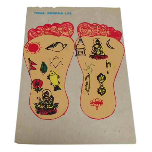 ネパール.ミティラー画のかわいいポストカード元々は壁画だったものを紙に描きアート作品とした紙物です。手すきの独特な風合いも素朴で味わい深い。■全体の大きさ縦:15.5cm 横:10.5cm重さ:4.0gハガキの上部は写真のようにガタガタにな...