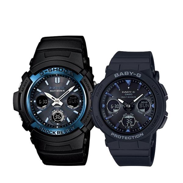 大人のブラック×ネイビー。電波ソーラーでスマートに。Mens-AWG-M100A-1AJFマルチバンド20気圧防水タフソーラー電波時計Ladies-BGA-2500-1AJF10気圧防水タフソーラー電波時計※機能やサイズ等、詳細はPC用ペー...