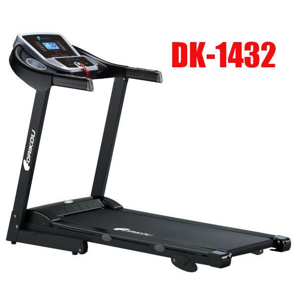 ルームランナーDK-1432家庭用ルームランナーではお勧めの1台です。最大速度16kmベルトサイズ43×120cmの大型走行面でストレスなく走れます。また、傾斜は手動3段階12種類のプログラム機能も付いています。ジョギングからランニングまで...