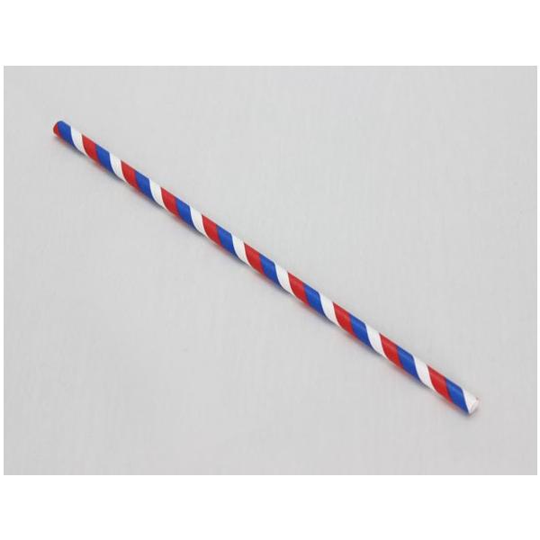 ■商品コード:18067■ご注文単位:500本■サイズ:口径6mmx210mm■素材:紙環境にやさしい紙製のストローです。鮮やかなトリコロール柄が楽しいドリンクタイムを演出します。