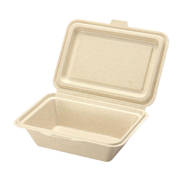 ■商品コード:27749■ご注文単位:50個■サイズ:本体188x134x高さ51mm■材質:紙+CPP(内側加工:無延伸ポリプロピレン)■容量:約380g■電子レンジ可テイクアウトに便利な紙製の蓋付弁当容器です。弁当容器の内側は、CPP加...