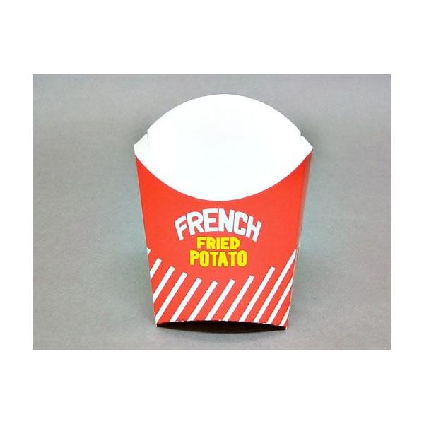 ■商品コード：486■ご注文単位：50枚■サイズ：85mm×32mm×高さ102mm■素材:紙フライドポテトＬサイズやチキンナゲット用の箱です。