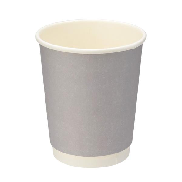 ■商品コード:5501611■ご注文単位:25個■サイズ:口径80mmx高さ95mm底径55mm■容量:約280ml(満杯)■材質:パルプ■色:グレーテイクアウトに最適な「二重断熱紙コップ8オンス(グレー)」です。厚紙使用の二重構造のため断...
