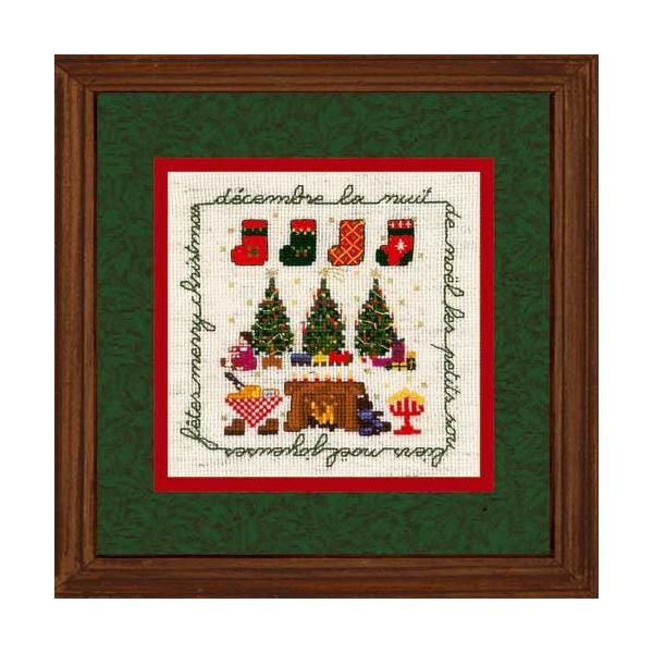 サイズ：約10.5×10.5cmキット内容：刺繍布、刺繍糸、針、図案、簡単な日本語説明書付き刺繍布：コットンアイーダ 難易度：中級者向き クロスステッチ額はキットに含まれていません。