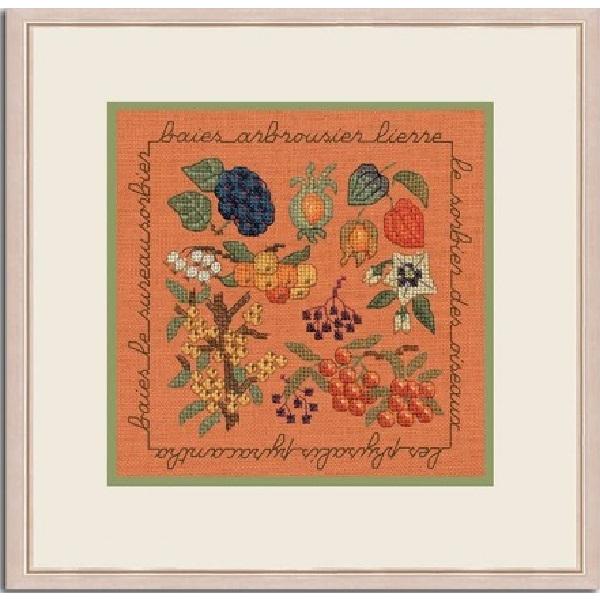 サイズ：約13×14cmキット内容：刺繍布、刺繍糸、針、図案、簡単な日本語説明書付き刺繍布： リネンイーブンウィーブ（オレンジ）1cmに12目難易度：中級者向き クロスステッチ額はキットに含まれていません。