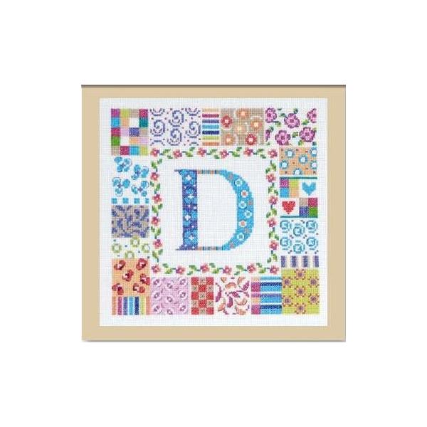 サイズ：約20×20cmキット内容：刺繍布、刺繍糸、針、図案 (A〜Zの図案付き)、日本語説明書付き刺繍布：アイーダ・白　14カウント(55目)難易度：中級者向き クロスステッチ額はキットに含まれていません。