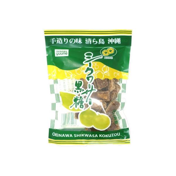 品名／シークワーサー黒糖原材料名／原糖、分蜜糖、水飴、黒糖、シークワーサー果汁内容量／150gメーカー／ゆうな物産成分分析(100g当たり)エネルギー383kcal、たんぱく質0.1g、脂質0.1g、炭水化物95.8g、ナトリウム3.4mg...