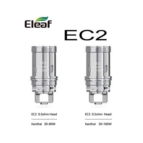 商品名：Eleaf EC2 Coil 0.3Ω/0.5Ω コイルヘッド 5個入りイーリーフ PICOX MELO4 アトマイザー 用 (イーリーフ アイ スティック ピコ 交換 コイル メロ４ ピコX）・メーカー：Eleaf 社・芯材：カン...