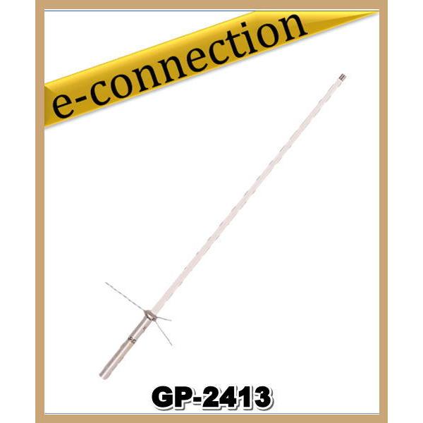 固定用:2400MHz モノバンドGP (全長 1.14m)利得:10.0dBi (13段 空芯型コーリニア)耐入力:100W(FM)全長:1.14m(ラジアル長：40mm)質量:750g耐風速:60m/sec取付マスト:30Φ〜62Φ　取...