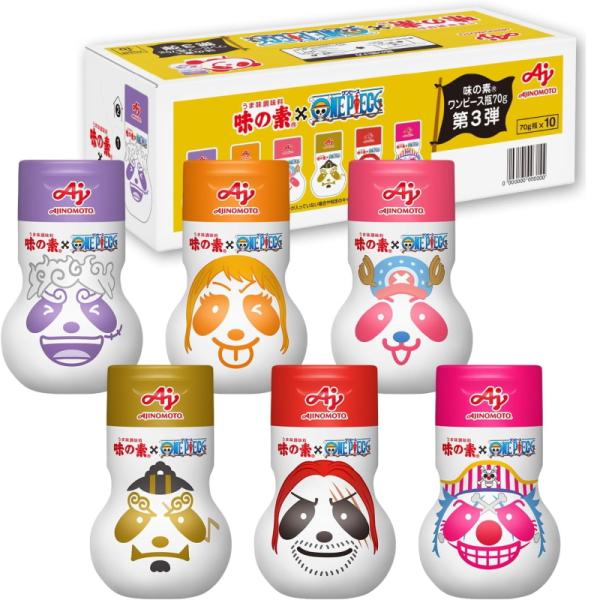 「こんぶのうま味」の素であるアミノ酸(グルタミン酸)から生まれたうま味をきかす調味料です。調理の下ごしらえから仕上げまで幅広く使えて、手軽に料理をおいしくすることができます。アニメONE PIECEの放映25周年を記念した、期間限定コラボ商...