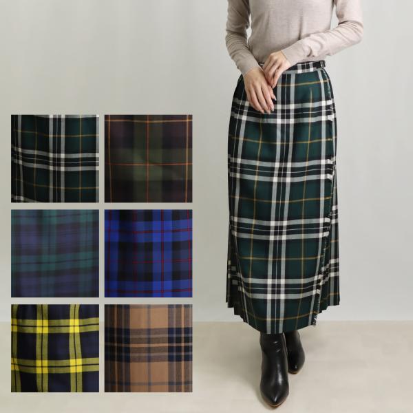 オニールオブダブリン ONEIL OF DUBLIN さらりとした手触りのウーステッドウールを使用したアイルランドを代表するキルトデザインのスカート。クラシカルでフェミニンなやわらかい印象にさせてくれるその質感とスタイルは秋〜冬〜春と移ろう...