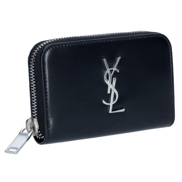 サンローランパリ SAINT LAURENT PARISフロントのYSLイニシャルをかみ合わせたロゴがエレガント。光沢のあるレザーが高級感を漂わせます。内側は3室構造でコインの取り出しもスムーズです。コンパクトながらスタイリッシュな大人の雰...