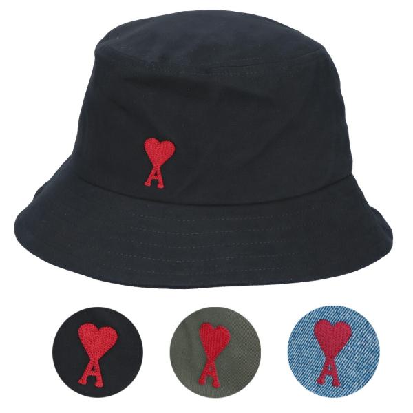 アミパリス AMI PARISフランスはパリのデザイナー、アレクサンドル・マテュッシによって設立されたブランドAMI PARIS。ユニセックスでジェンダーレスなスタイルを提案しています。ハートロゴの刺繍がポイントのバケットハット。シンプルな...