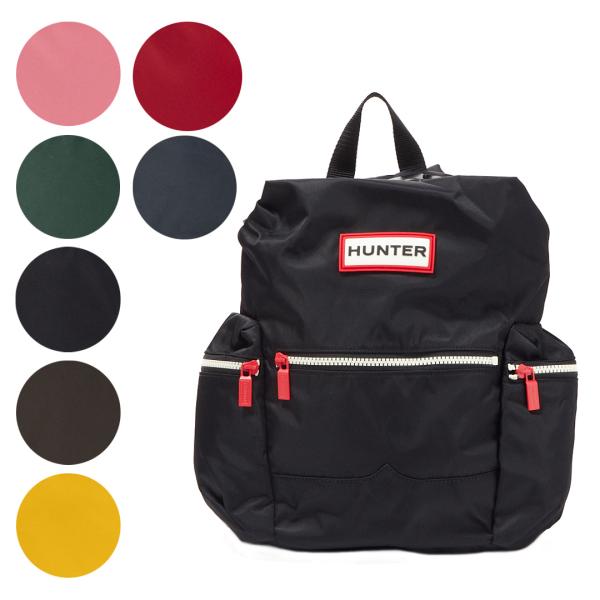 ハンター HUNTER リュックサック バックパックシンプルなデザインが魅力の【ORIGINAL MINI BACKPACK NYLON】は、鮮やかなカラーバリエに注目☆カラフルなボディに際立つアイボリーカラーのファスナーと、レッドのファス...