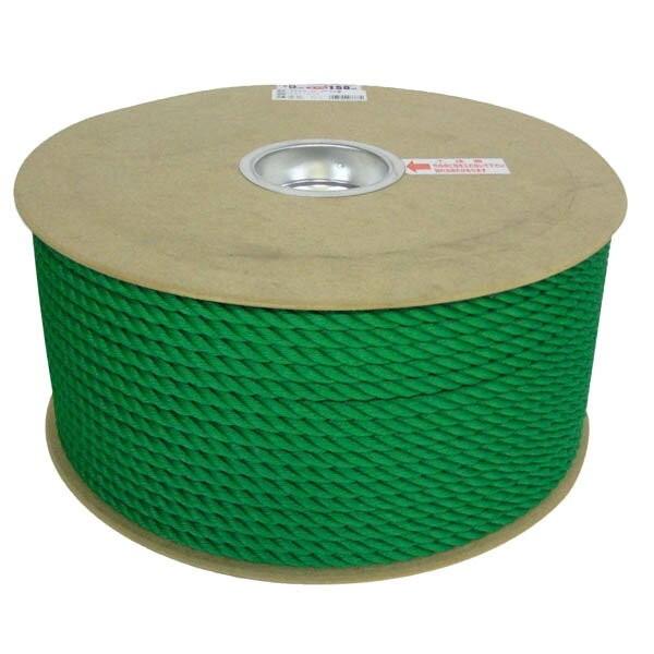 仕様品番：RE-53色・柄：グリーン製品サイズ：9mm×150m素材：PE（ポリエチレン）打方：3ッ打ち引張強度：7.94kN・810kgf先端加工：テープ止め質量：6.54kg製造国：日本●細手から太手までドラムに巻き取ったタイプ●一般的...