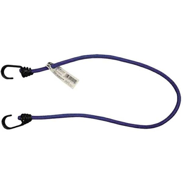 仕様品番：BC-8808色・柄：青製品サイズ：8mm×800mm線径：8mm材質ゴム（内側）：天然ゴム材質被覆（外側）：ポリエステル材質金具：スチール伸長限度：全長の1.7倍以内質量：85g製造国：インドネシア●両端に引っ掛け金具付き丸ゴム...