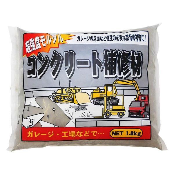仕様色・柄：グレー容量：1.8kg用途・使用場所：コンクリート建築物のスピード工事。　　工場・倉庫・ガレージ等リフト・トラックなどが頻繁に通る床面のワレ・スキ間・陥没の補修に最適。施工面積（目安）：塗厚10mmで300mm×330mm●超強...