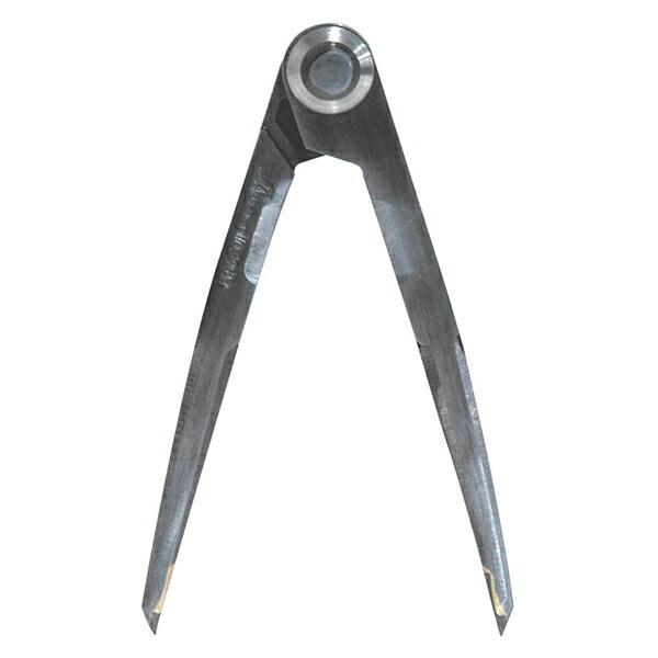 硬質クロムメッキ処理・熱処理等が施された硬い金属にもケガけます。先端端超硬チップ付なので摩耗しにくく長持ちします。仕様本体サイズ：100×17×19mm使用範囲半径：100mm製品質量：70g材質：炭素鋼(先端超硬チップ)検索ワード：工場 ...