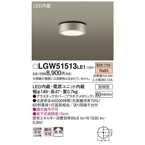 LED内蔵、電源ユニット内蔵