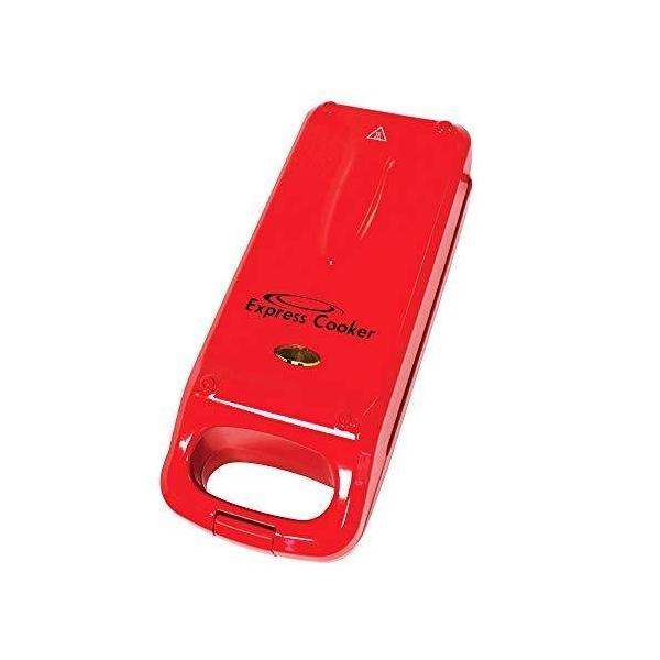 【電気式ホットプレート】電気式で平面型のホットプレートです。蓋付きで両面プレートで上下のプレートから熱がかかるから短時間でお料理を簡単に仕上げてくれます。素材を入れてコンセントにつなぐだけの簡単時短クッカーです。【小型サイズ1人〜２人用】1...