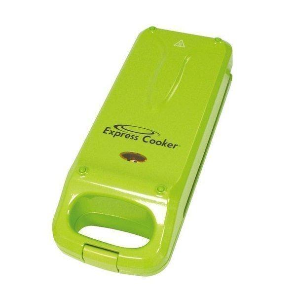 【電気式ホットプレート】電気式で平面型のホットプレートです。蓋付きで両面プレートで上下のプレートから熱がかかるから短時間でお料理を簡単に仕上げてくれます。素材を入れてコンセントにつなぐだけの簡単時短クッカーです。【小型サイズ1人〜２人用】1...