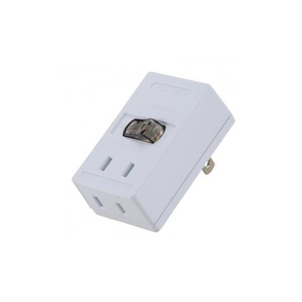 【 特 長 】LED点灯式集中スイッチ付き絶縁カバー付きプラグで、トラッキング火災を防止します。. 【 仕 様 】■ コンセント：2口■ 合計1500Wまで