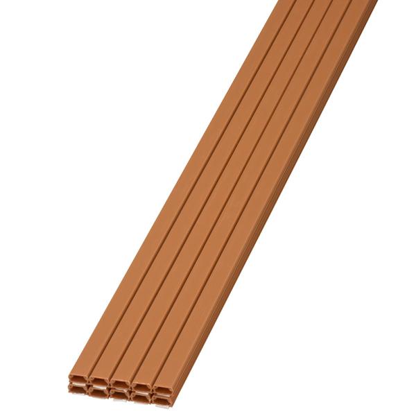 【 特 長 】<br>● 電源コードや接続ケーブルなどを保護する配線カバーです<br>● 背面にはあらかじめ両面テープが貼り付けてあるので効率よく作業できます<br>● 本体カラーはブラウン<br&...