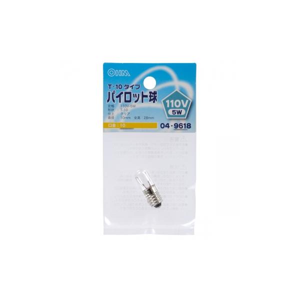【仕様】■ 定格：１１０Ｖ−５Ｗ■ 形状：Ｔ−１０■ 仕上：クリア■ 口金：１０■ サイズ：直径１０×全高２８ｍｍ