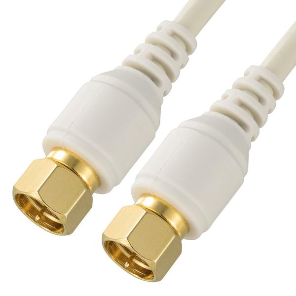 【特長】● 大容量データ4K・8K放送対応（3224MHz）の高品質テレビ接続ケーブル● すっきりスリムな2Cケーブルは壁や床にぴったりフィットし配線がしやすい● 3重シールド構造でデジタル放送やインターネット双方向通信の流合雑音をカット●...