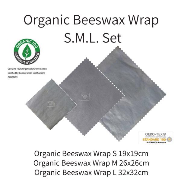Organic Beeswax Wrap 蜜蝋ラップ　￥3000（税込み）「使い捨て」にサヨナラ。繰り返し使えて、暮らしが整う。オーガニック認証×エコテックス認証の安心素材に、自然由来の蜜蝋を丁寧に染み込ませたこの一枚。食材を包む。器をカバ...