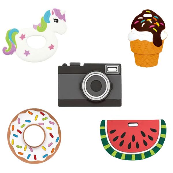 ■商品名Silli chews 歯がため■対象月年齢：3ヵ月ごろ〜■種類 ● カメラ● ユニコーン■材質（耐熱温度）本体：シリコーンゴム(140℃)■お手入れ方法〇 電子レンジ〇 煮沸消毒〇 薬液消毒■ブランド：EDISONmama