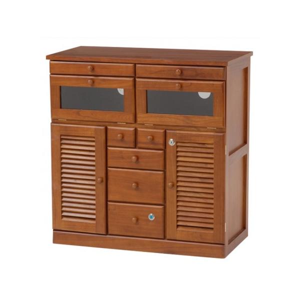 ●多引出しのＦＡＸ台　隠しキャスターがついているので移動もラク　鍵付き