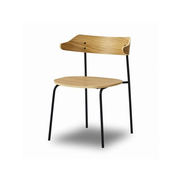 ●繊細なラインのシンプルなフォルムが魅力のチェアです。●曲線美の美しい湾曲した背面は背あたりが良くちょい肘が良い形にデザインされています。