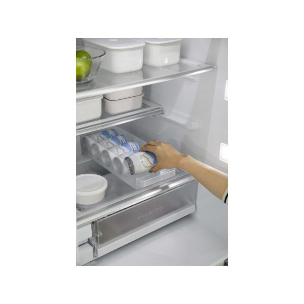 ●冷蔵庫の奥まで無駄なく使える奥行がワイドな冷蔵庫中収納ケースシリーズで並べて冷蔵庫の中をスッキリ整頓！●底面に傾斜がついているから、缶を１本取り出すごとに後ろの缶が出てくる冷蔵庫中缶ストッカー！冷蔵庫中缶ストッカー　３５０ｍＬ缶を横向きに...