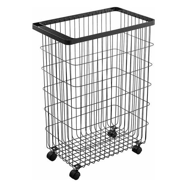 ●５５Ｌの大容量キャスター付きランドリーバスケット！●ハンドル付きで移動も簡単です。５５？と大容量のサイズだから、たくさんの洗濯物が収納可能です。キャスターが付いているから洗濯場までの移動や掃除の際の移動に便利。