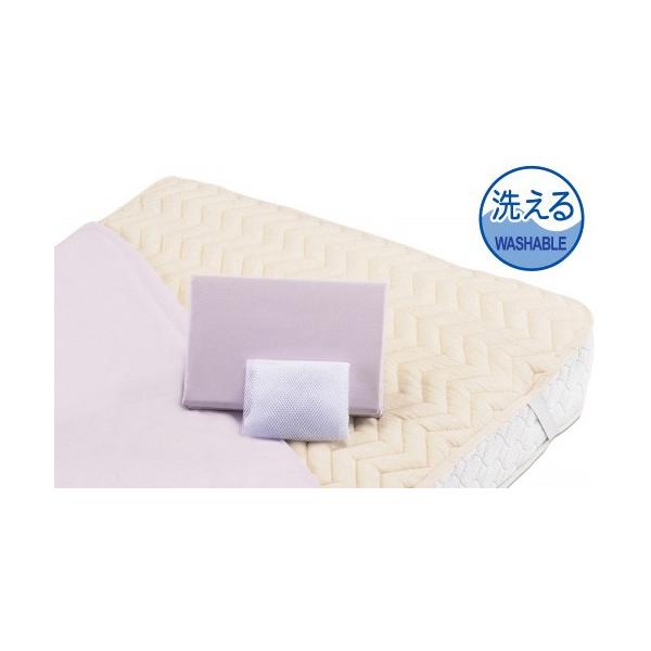 ■サイズ:シングルサイズ（Ｓ）　970×1950mm【0.7kg】 マット厚30ｃｍまで※セット内容（ベッドパット、マットレスカバー×2）■バイオベッドパッド：側地（ポリエステル65％、綿35％）　詰物（ポリエステルわた100％ 抗菌防臭加...